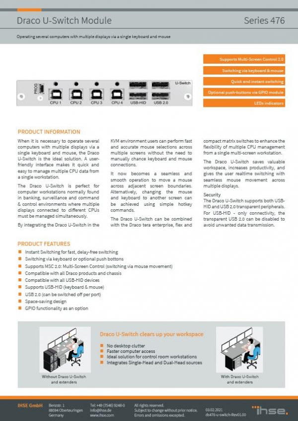Draco U-Switch - IHSE