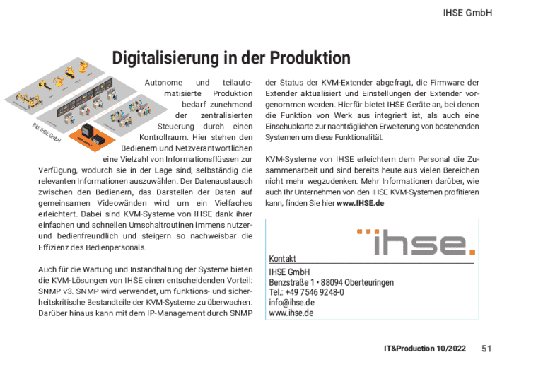 Press Reviews | IHSE
